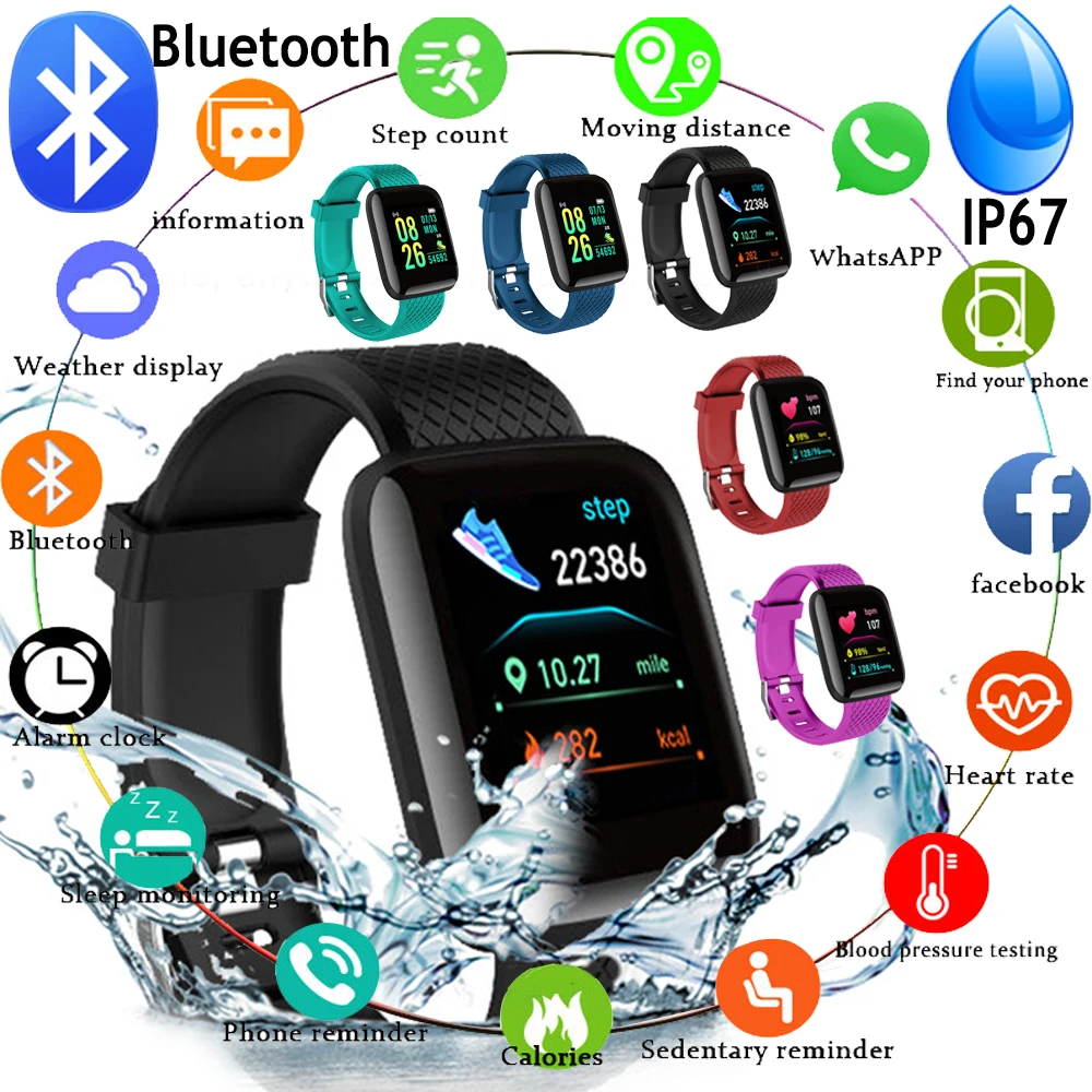 Kids Smart Watch Waterproof Fitness Sport Led Digital Electronics