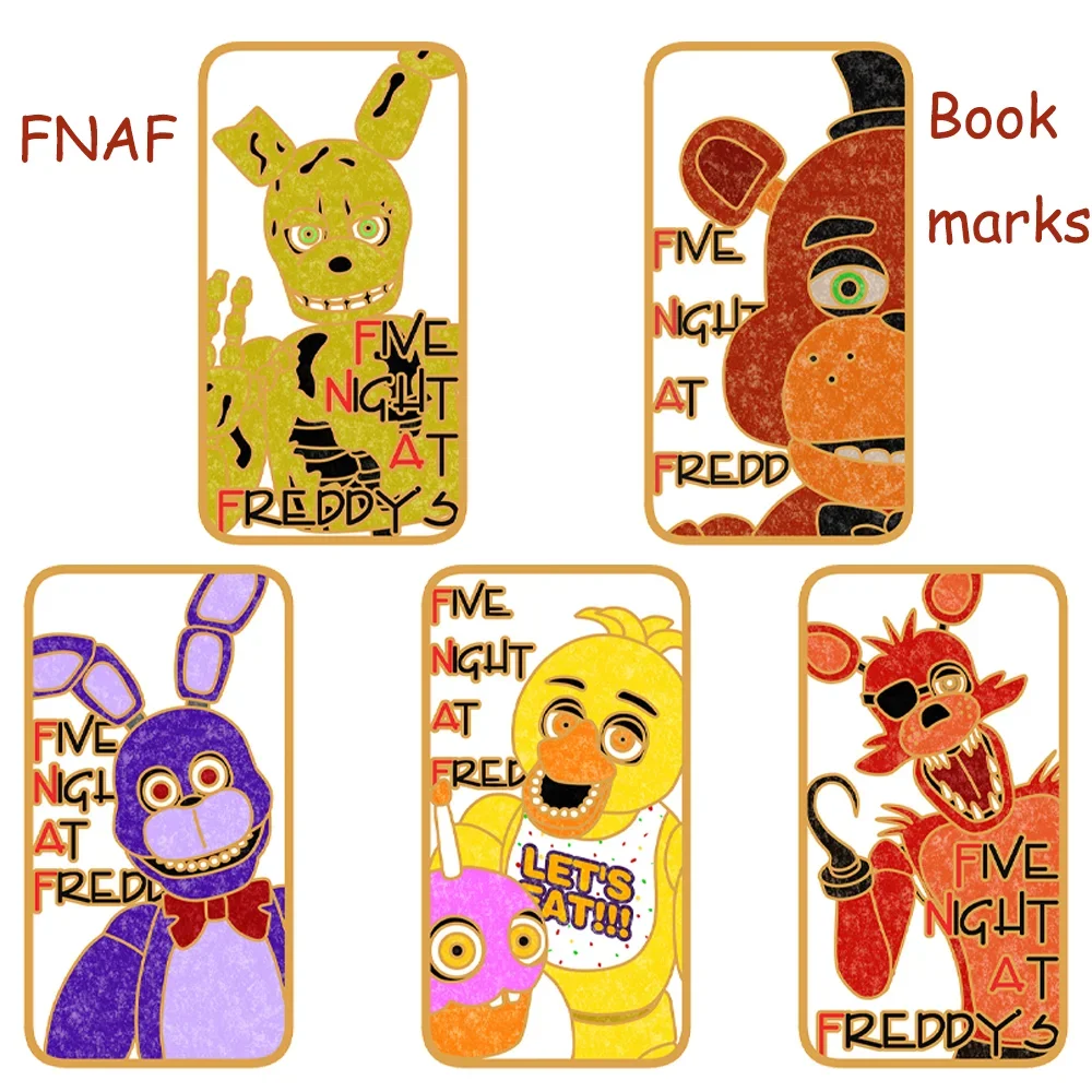 FNAFS-Students-Bookmarks-Cartoon-Horrible-Movie-Anime-Figures-Freddy ...
