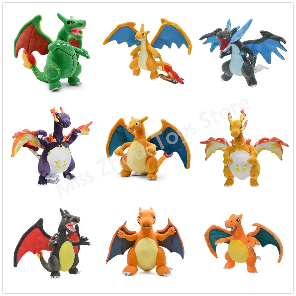 10-Styles-Shiny-Charizard-Plush-Toys-Pokemon-Mega-Evolution-X-Y ...