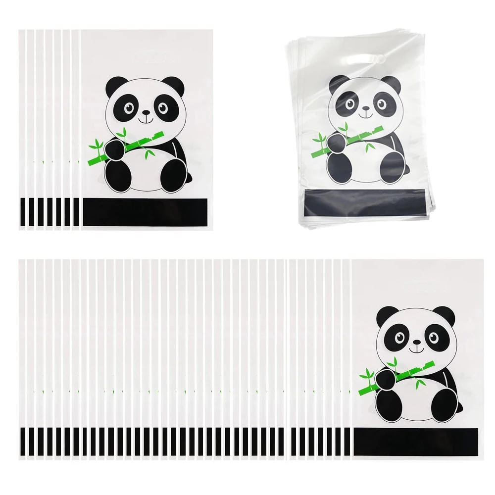10-100pcs-Cute-Panda-Gift-Bags-Candy-Bags-For-Kids-Plastic-Biscuits ...