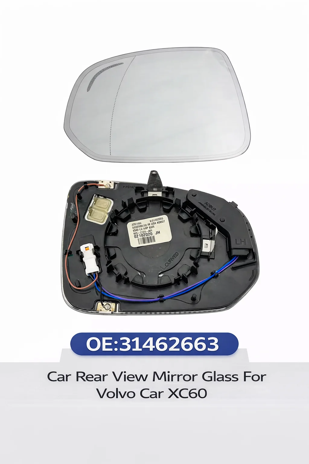 OE 31462663 31462670 cristal de espejo retrovisor de coche para Volvo ...