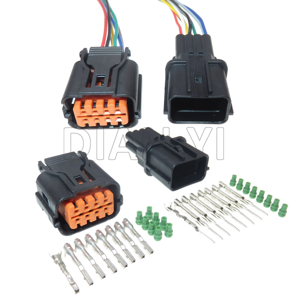 1 Set 8 Way HP281-08020 Car Small Current Wire Socket HP291-08100 HP285 ...