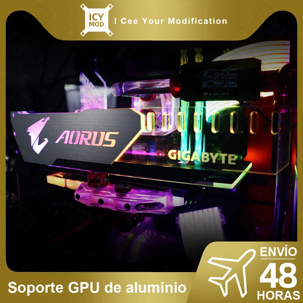 Soporte-de-aluminio-para-GPU-Aorus-5V-3-pines-VGA-RGB-MSI-ROG-NVIDIA-A ...