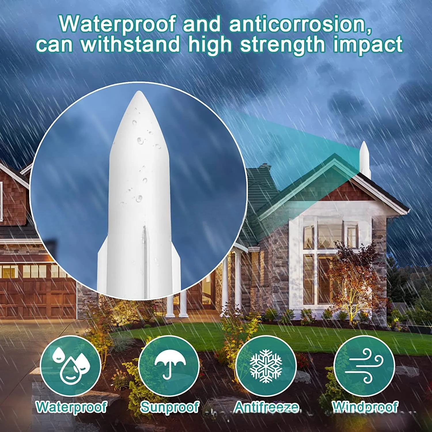 Digital TV Rocket Barrel Antenna HDTV DVB-T2 ATSC Indoor Outdoor Home ...