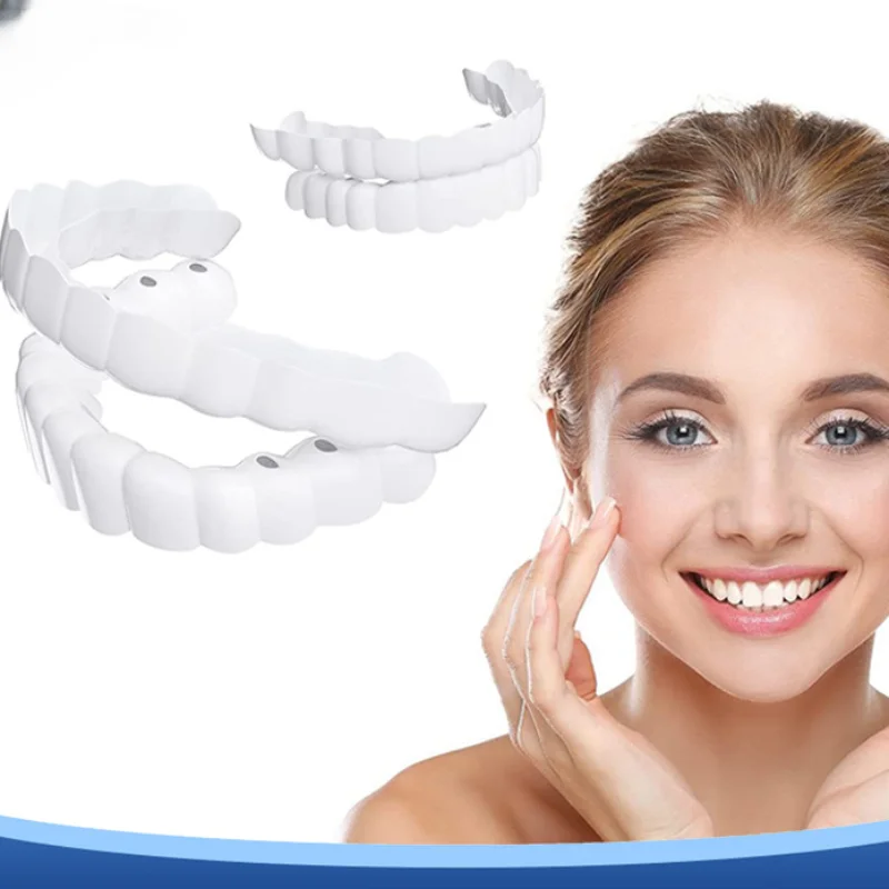 Upper-Teeth-Lower-Teeth-Silicone-Teeth-Silicone-Whitening-Tooth-Denture ...