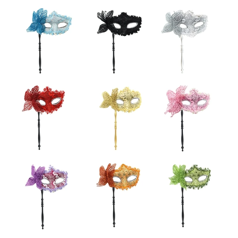 Halloween-Party-Mask-with-Holding-Stick-Evening-Prom-Masquerade-Mask ...