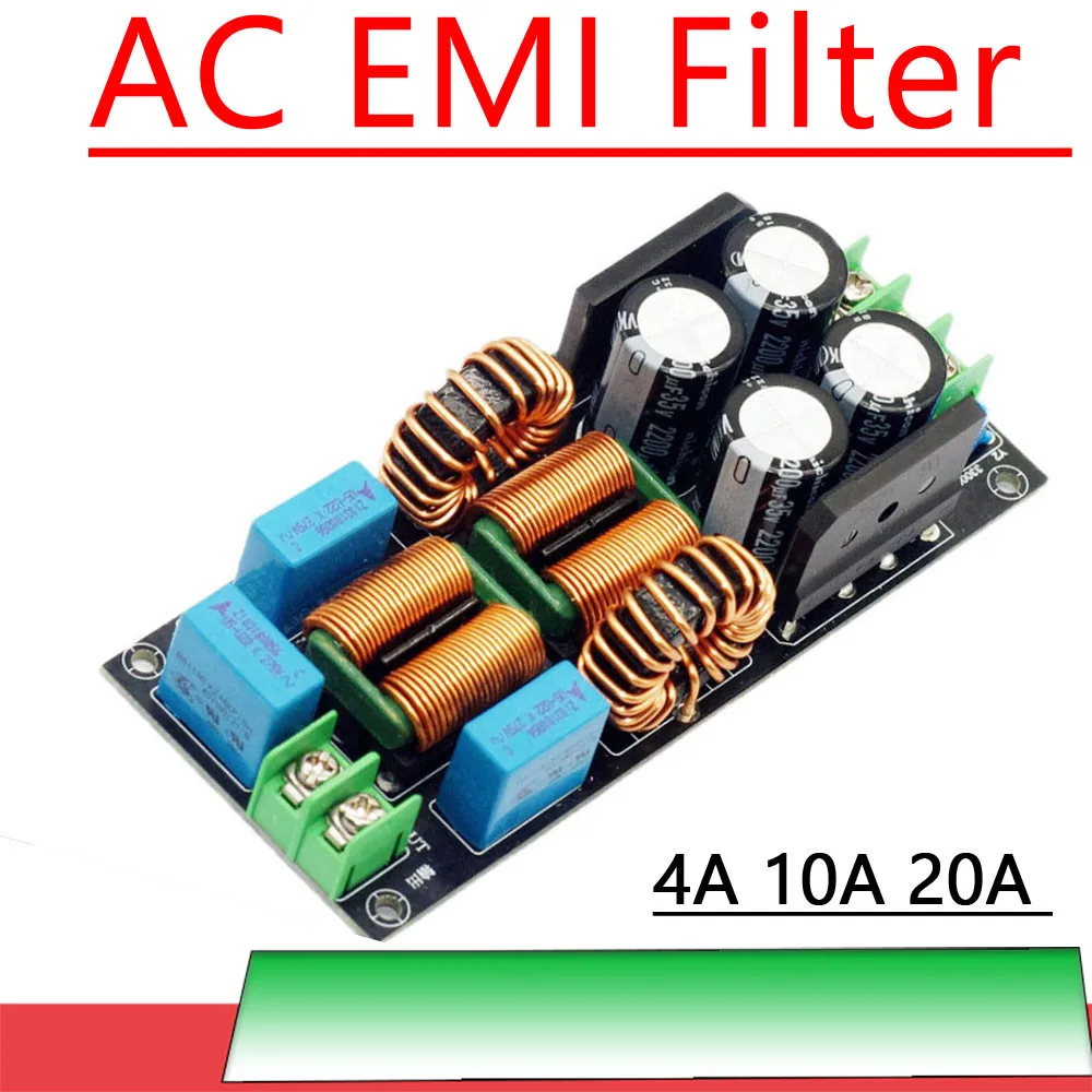 4A-10A-20A-AC-EMI-Filter-Audio-Power-Amplifier-EMC-EMI-Electromagnetic ...
