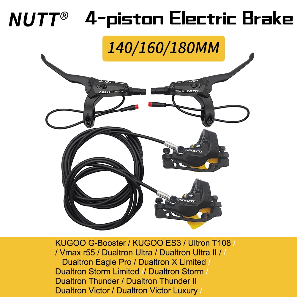 NUTT 4-piston Y-5 e-bike/scooter disc hydraulic brake disc 140/160/180 ...
