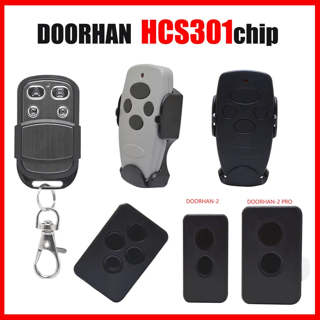 HCS301-chip-100-control-DOORHAN-transmitter-433MHz-rolling-code-4-Garage-Door-Remote-Control ...