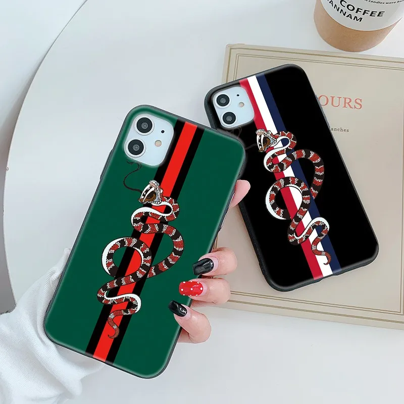 Luxury Gg Snake Soft Case For Iphone 13 12 Mini 11 Pro X Xs Max Xr 8 7 ...