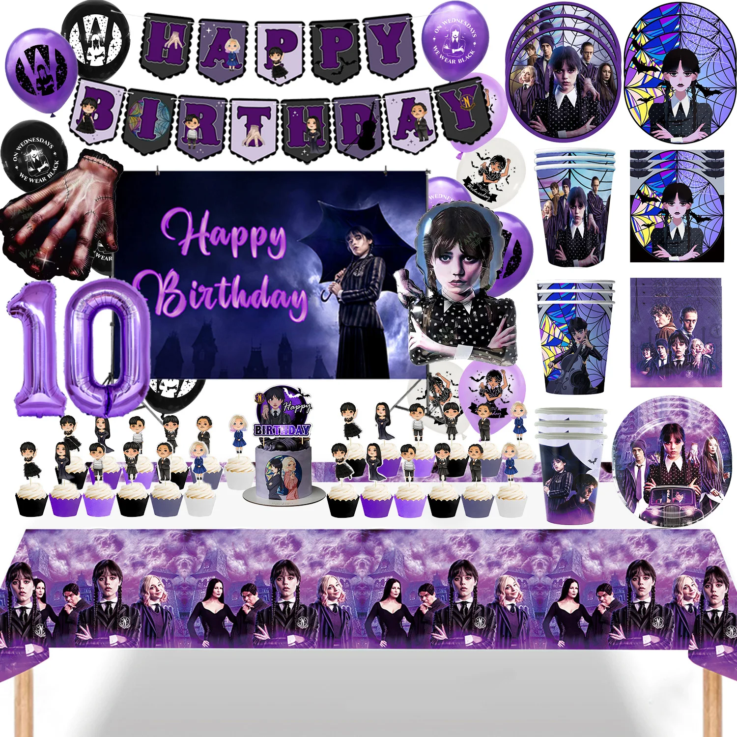 Banner-Bal-o-e-Bolo-Topper-Set-Foto-Props-Decora-o-Halloween-Banner ...