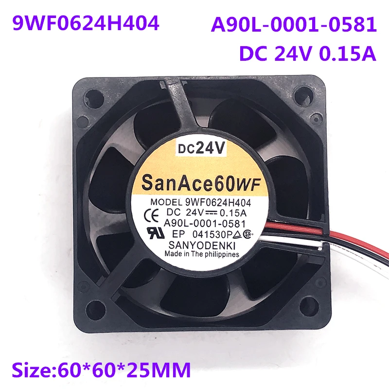 original SanAce60WF 9WF0624H404 24V 0.15A 6cm 6025 Fanuc machine tool ...