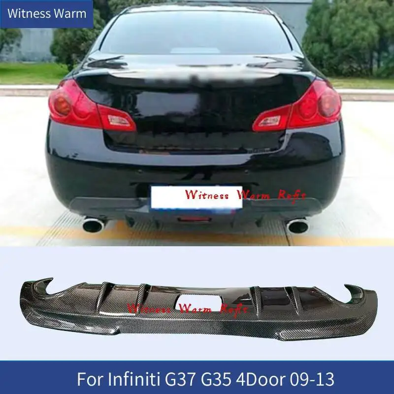 Frp Carbon Fiber Rear Diffuser Lip Spoiler for Infiniti G37 G35 4door ...
