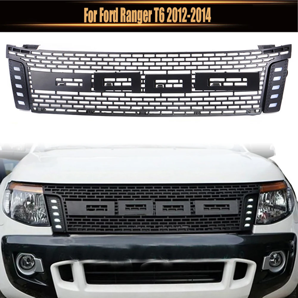 Car-Modified-Grilles-Fit-For-Ford-Wildtrak-Ranger-T6-Grill-Racing ...
