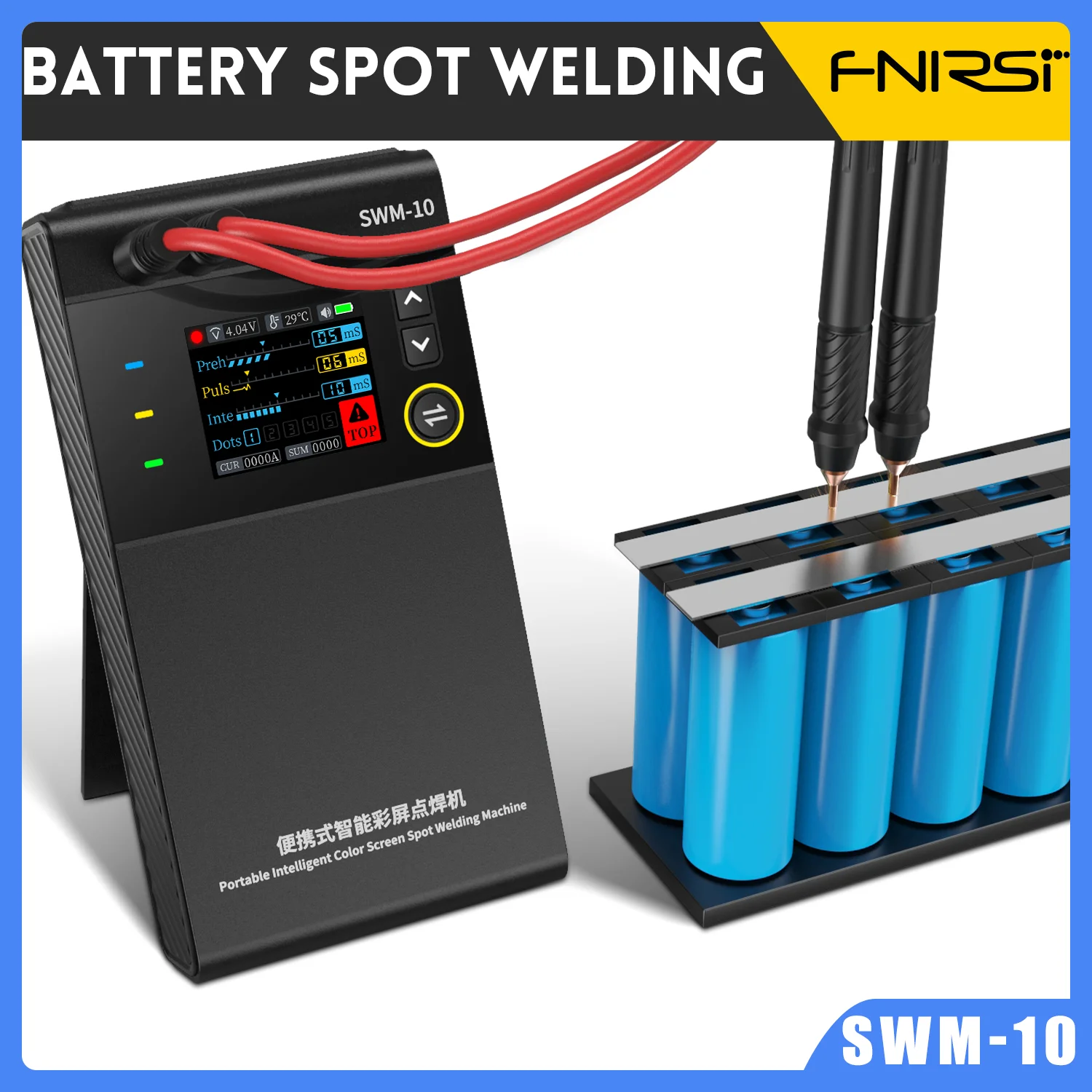 FNIRSI-SWM-10-Spot-Welder-Portable-4-Speed-Adjustable-Battery-Welder ...