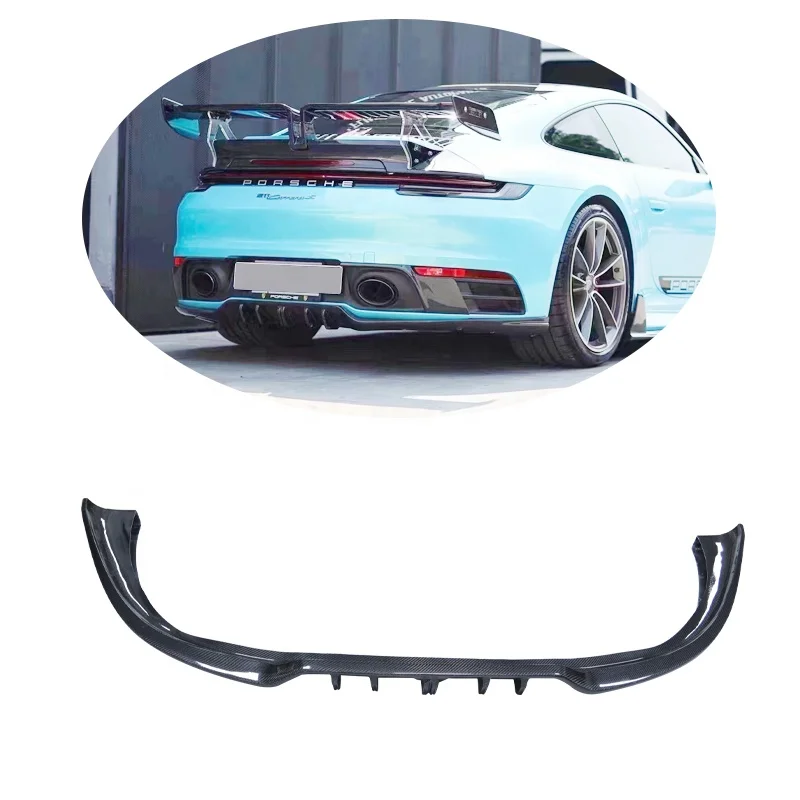 for-Porsche-911-992-Techart-style-2019-IN-carbon-fiber-Rear-Diffuser ...