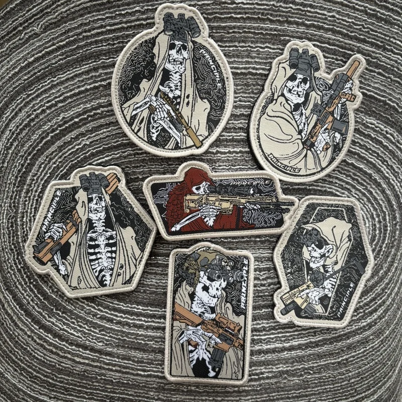 Parches-t-cticos-de-gancho-y-bucle-bordados-del-Escuadr-n-fantasma ...