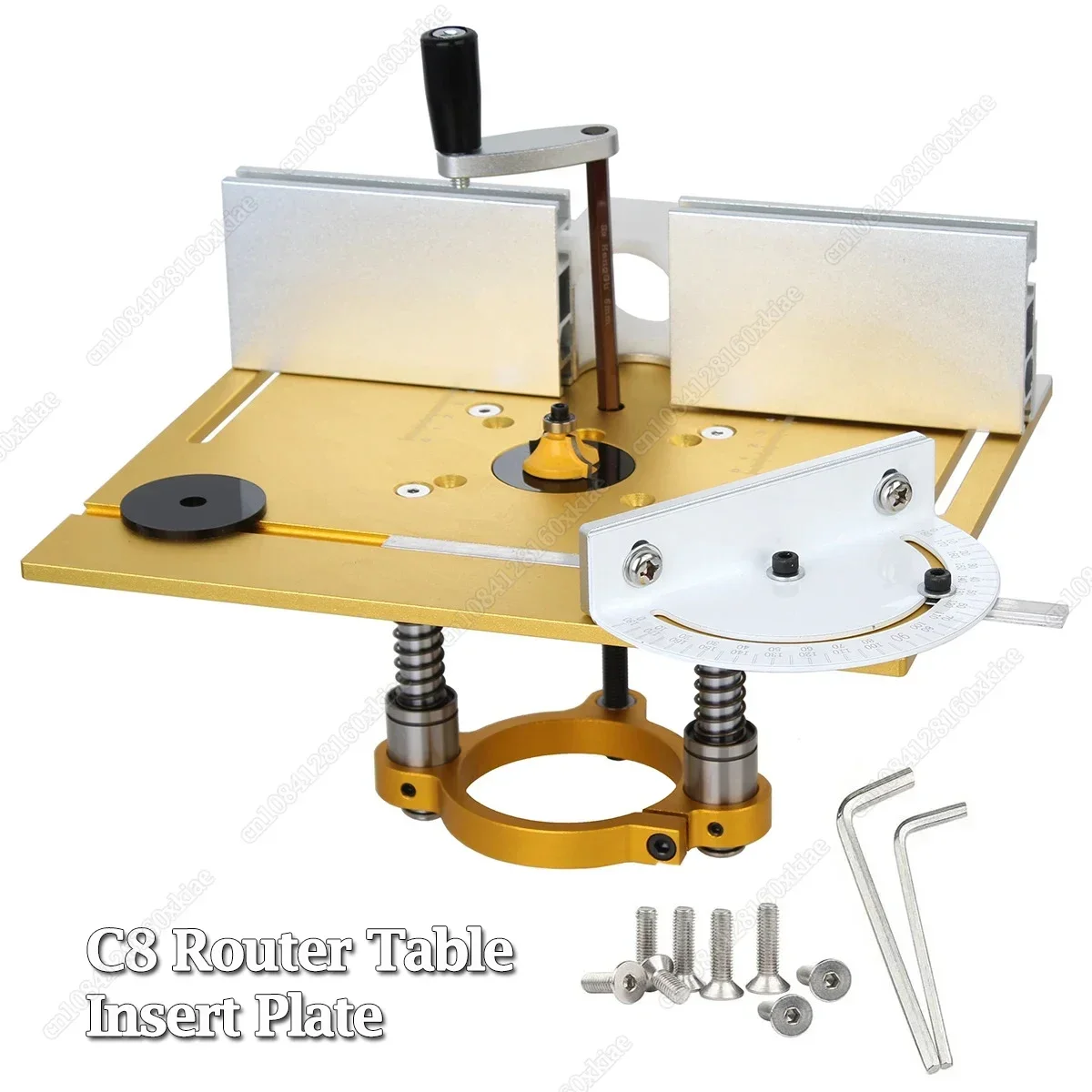Aluminum-Router-Table-Insert-Plate-With-Lift-Base-For-Woodworking ...