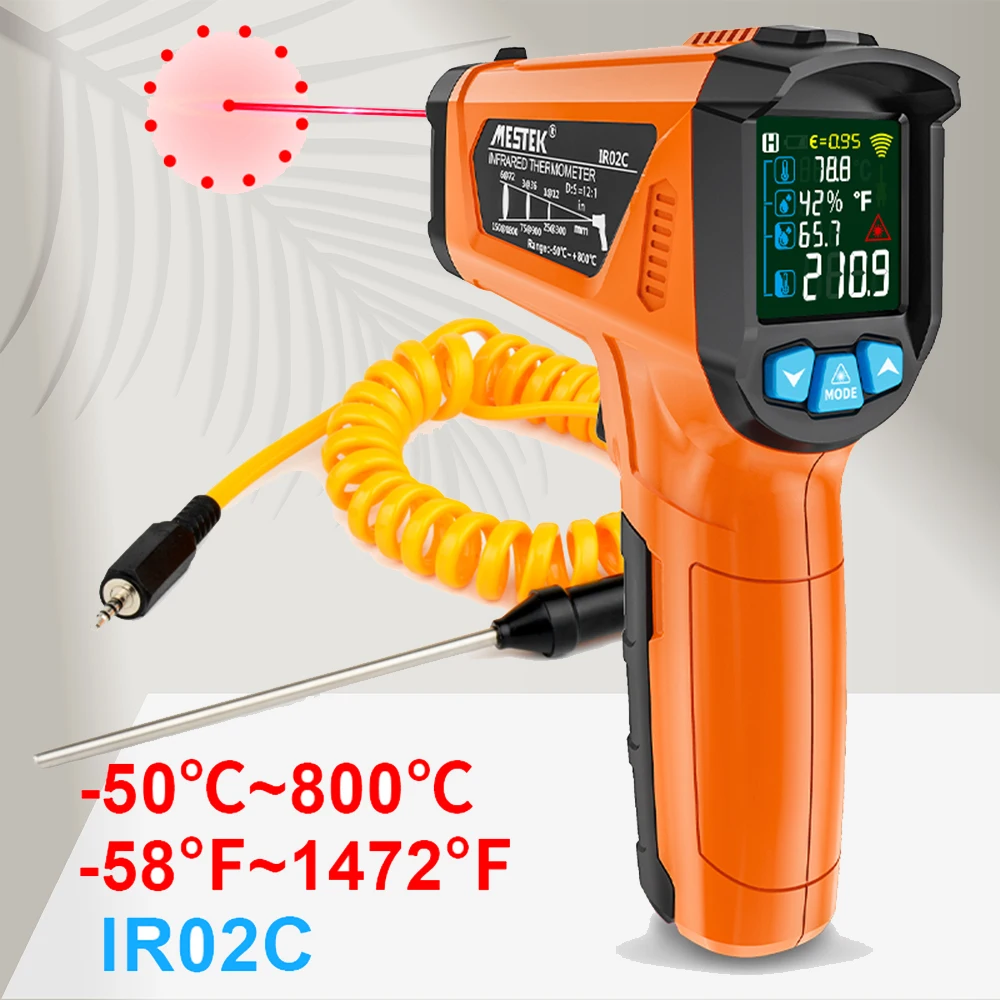 Non-contact-Infrared-Thermometer-Digital-Pyrometer-Laser-Temperature ...