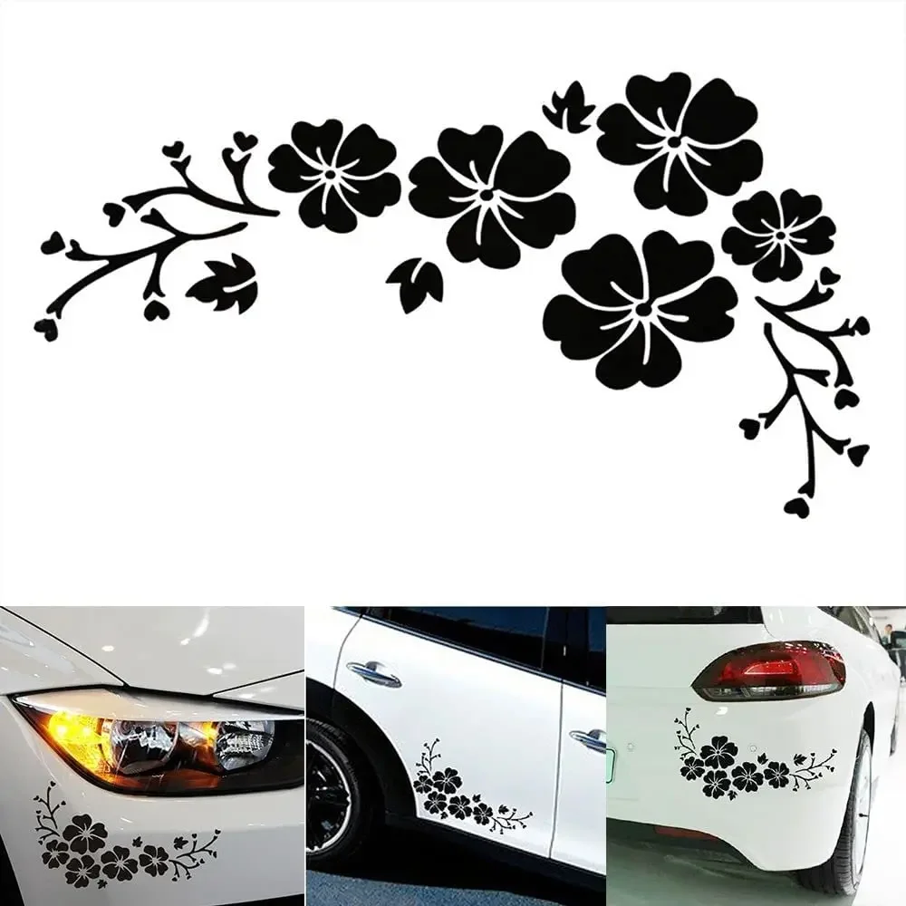 Flower-Blossom-Decal-Car-Stickers-Auto-Window-Bumper-Door-Scratch-Cover ...