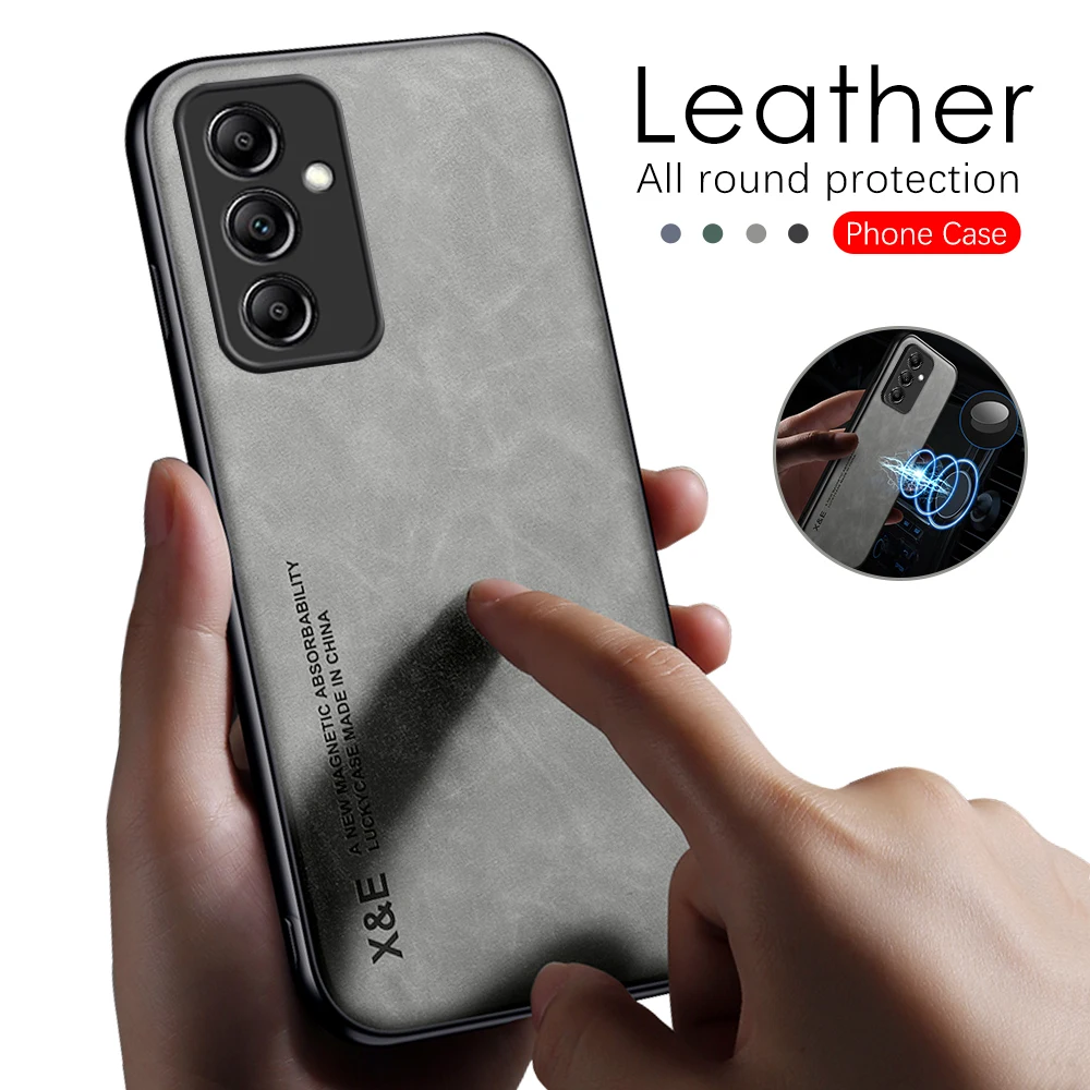 Sumsung-A54-caso-capa-magn-tica-de-couro-liso-Para-Samsung-Galaxy-A54 ...
