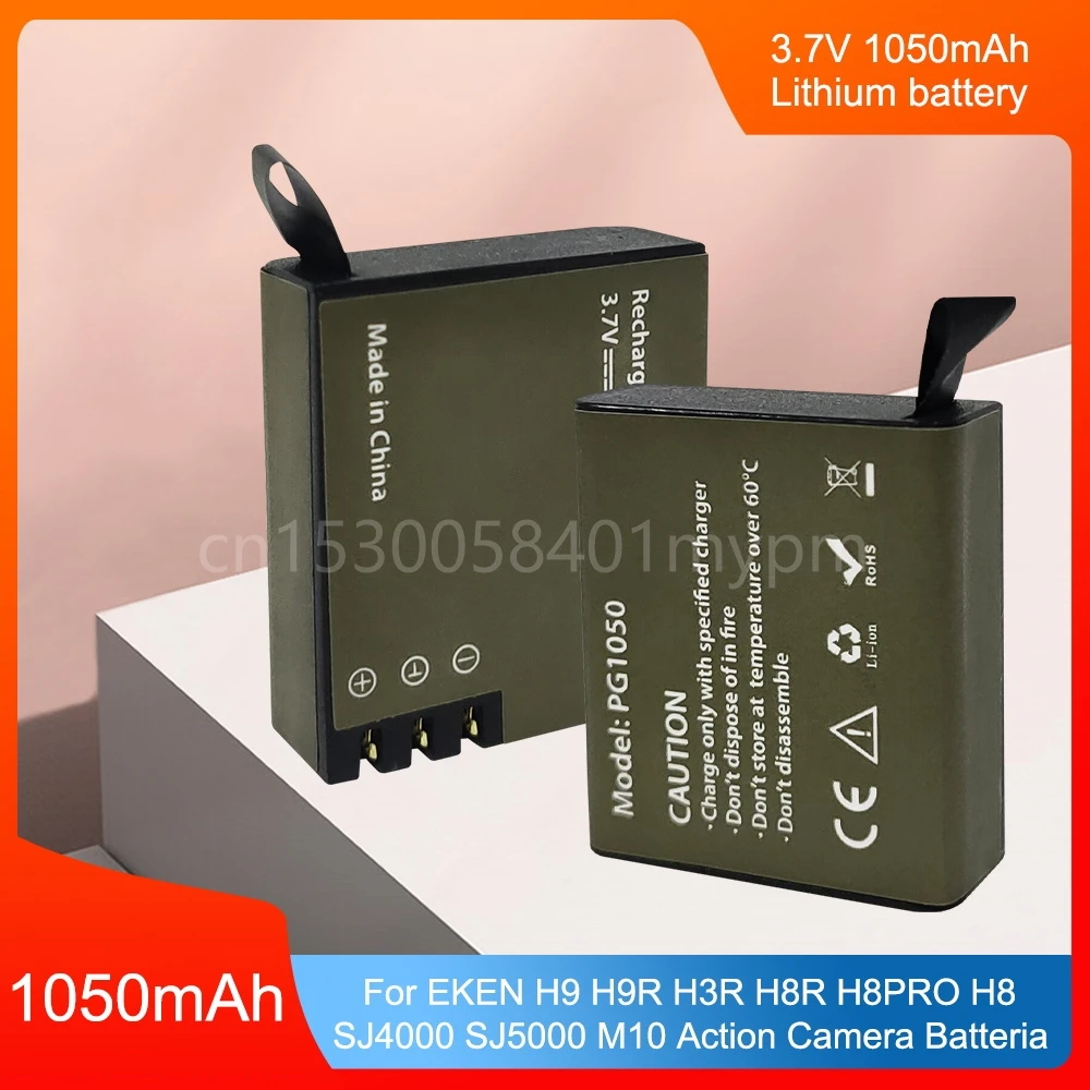 PG1050-3-7V-1050mah-Sport-Action-Camera-Battery-for-EKEN-H9-H9R-H3 ...