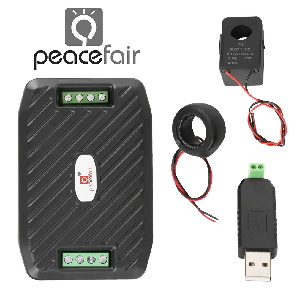 Multifunction Meter Volt Amp Tester AC80-260V 100A PZEM-016 PEACEFAIR ...