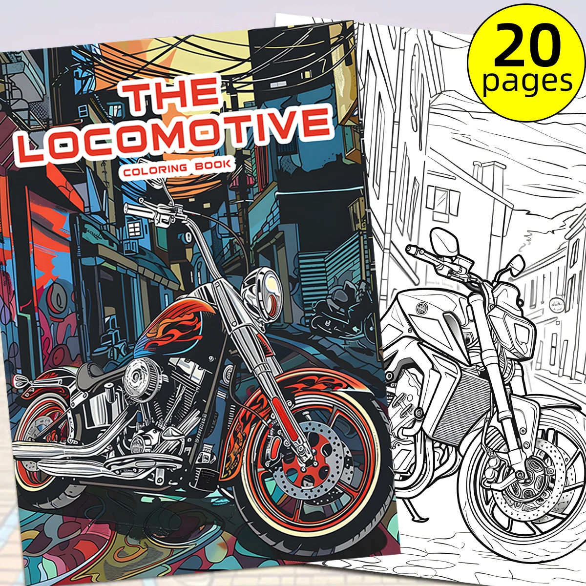 1PC-Motorbike-Coloring-Book-Motorcycle-Drawings-for-Kids-Teens-Adults ...