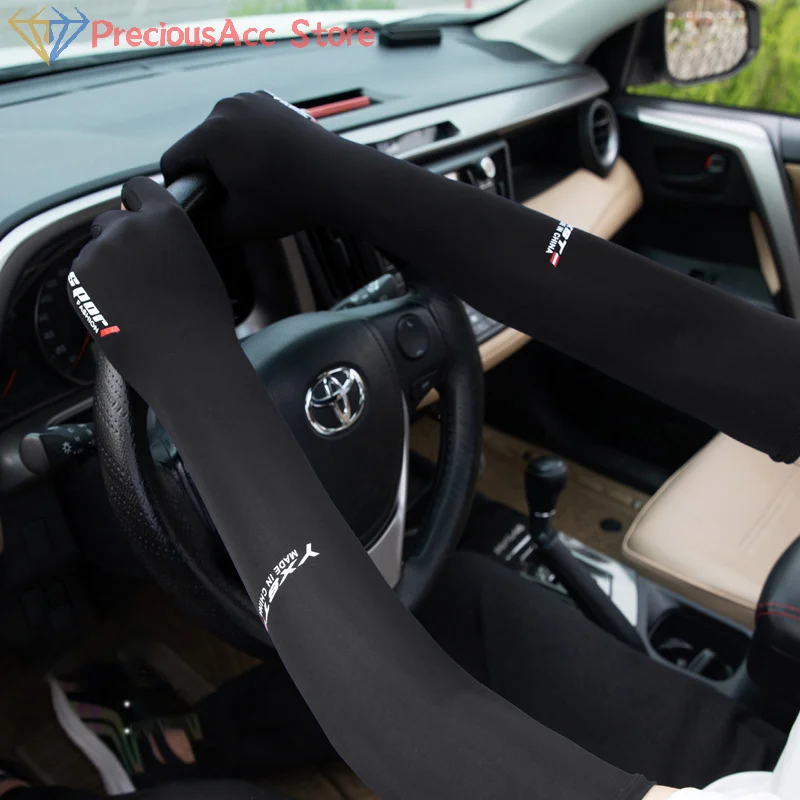 UV-Solar-Arm-Sleeves-Men-Cycling-Gloves-Hand-Long-Sleeves-Driving-Arm ...