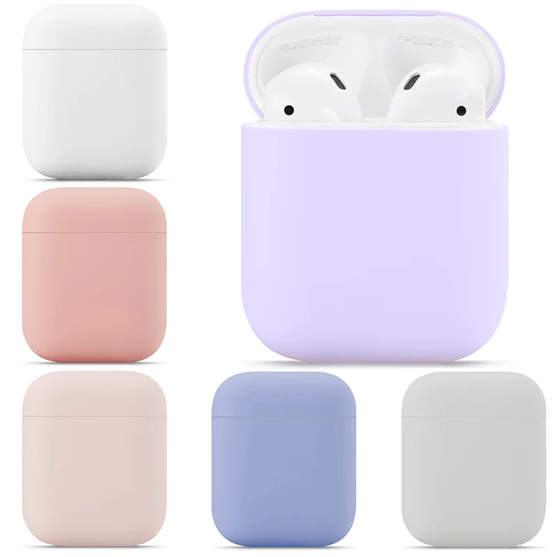 Soft Silicone Cover For Apple Airpods 1 2 Generation Case Charging Box ...