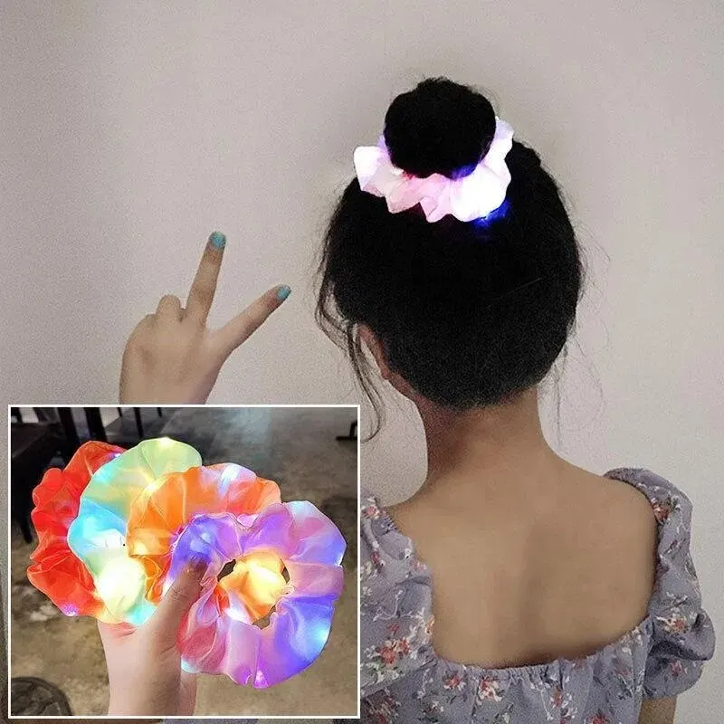 Led-Luminous-Headband-Ins-Bundy-Christmas-Elastic-Glitter-Hair ...