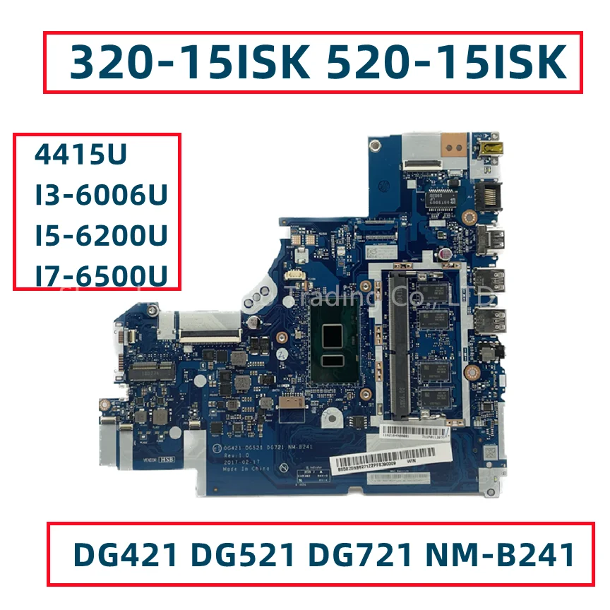 DG421 DG521 DG721 NM-B241 For Lenovo Ideapad 320-15ISK 520-15ISK Laptop ...