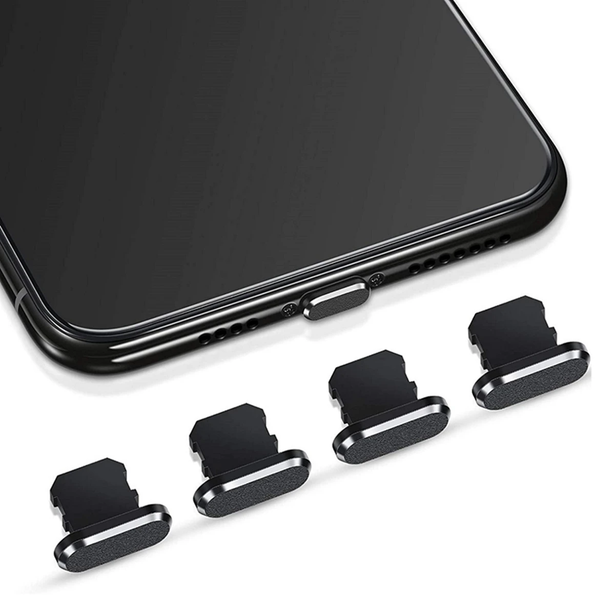 4PCS-Aluminum-Alloy-Anti-Dust-Plug-for-IPhone-14-13-12-Pro-Max-11-Mini ...