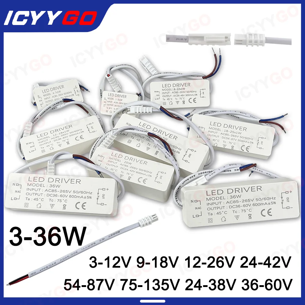 LED-Driver-4-7W-8-12W-20W-30W-25-36W-300mA-600mA-LED-Constant-Current ...