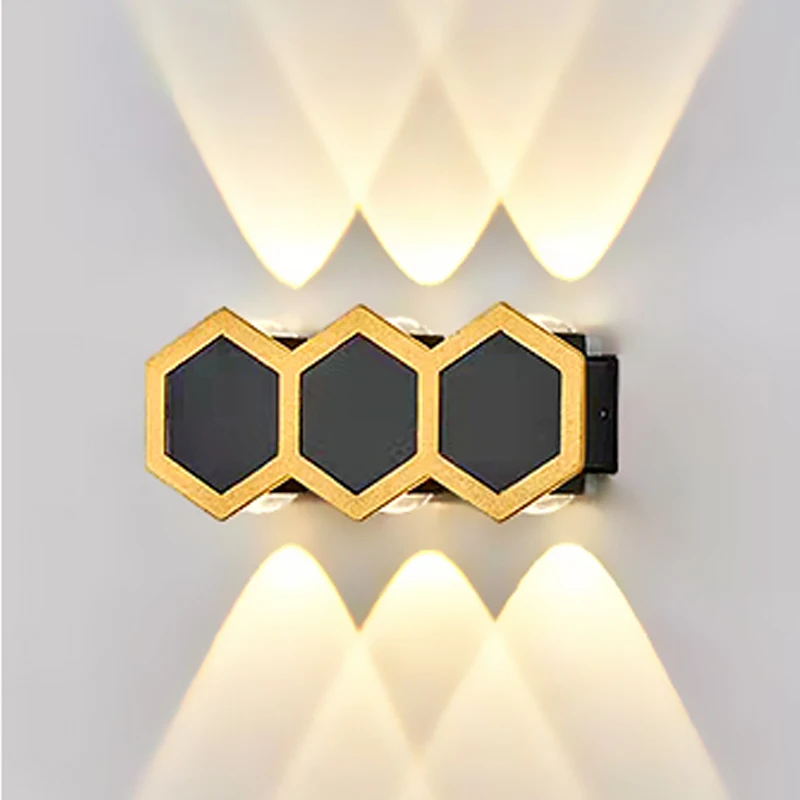 Honeycomb-shape-Wall-Lamp-LED-Waterproof-Bedroom-Living-Room-Balcony ...