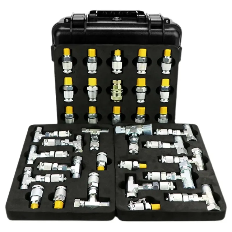 20 joints 14 tees Excavator Pressure Test Tee Pilot Distribution Valve ...