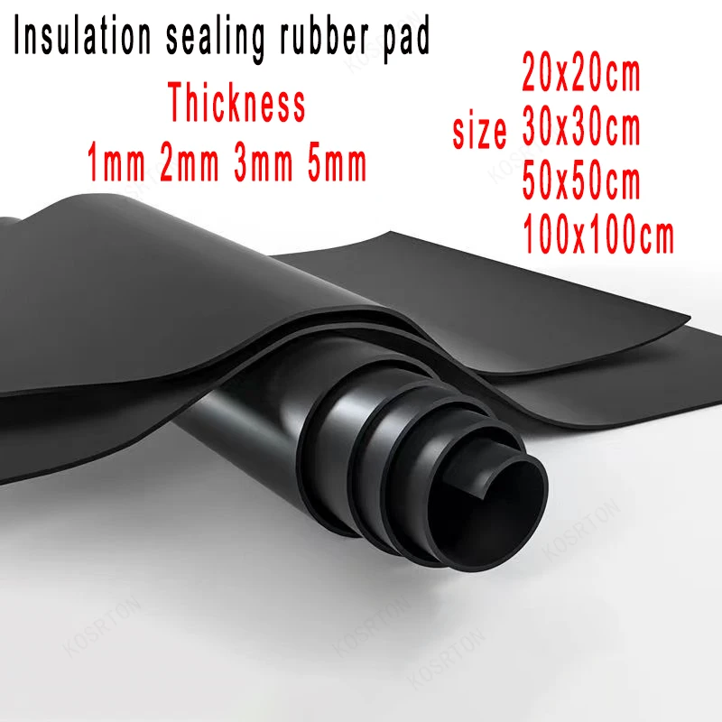 Black Solid Rubber Gasket Damping Pad Marine Gasket Wear-resistant Non ...