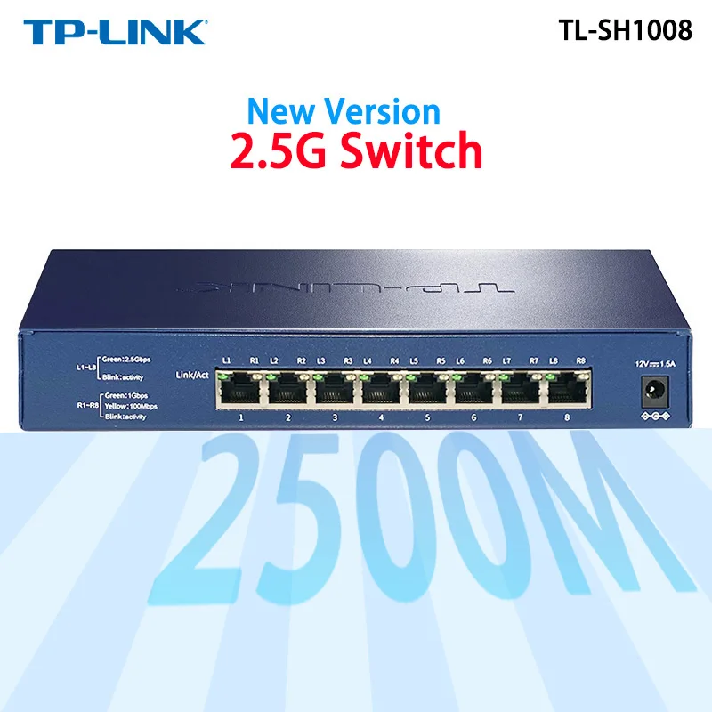 Tp link interruptor de red 2,5g, conmutador ethernet de 8 puertos ...