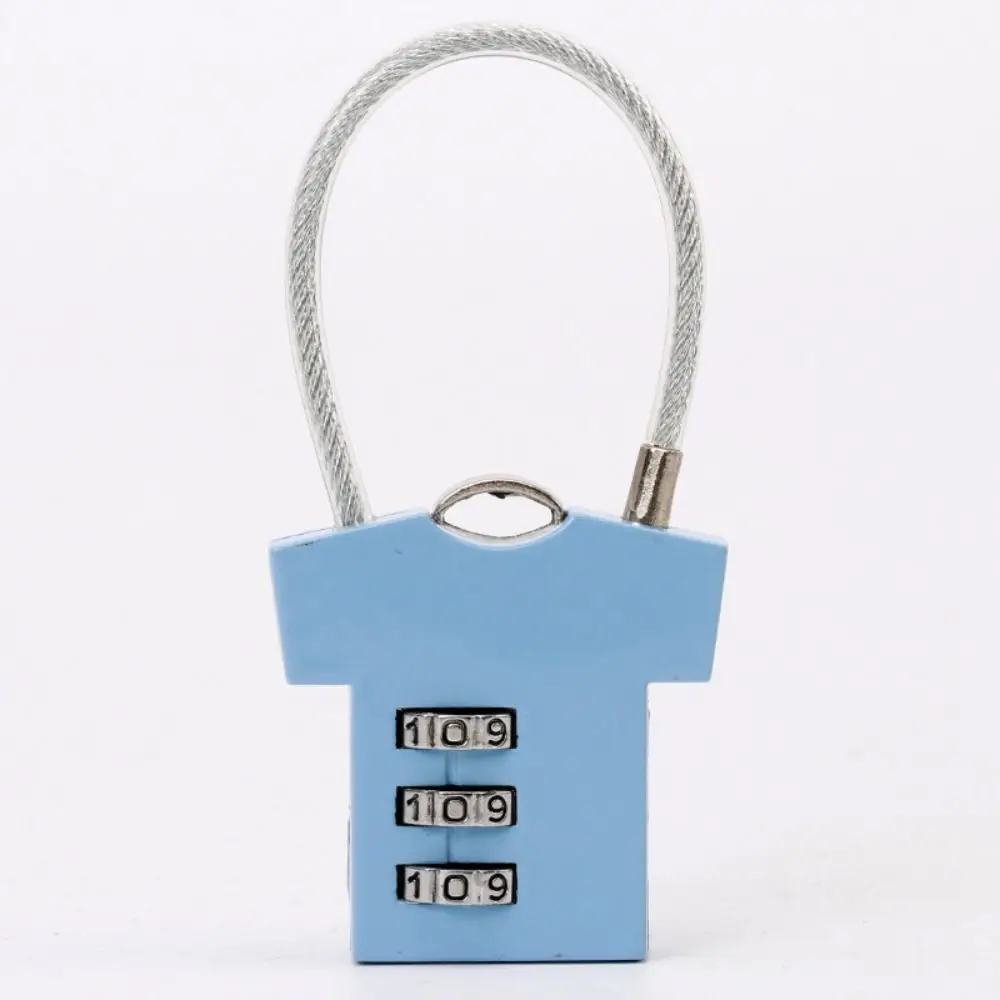 Creative T-shirt Shape Password Lock Mini Cute Steel Wire Padlock for ...