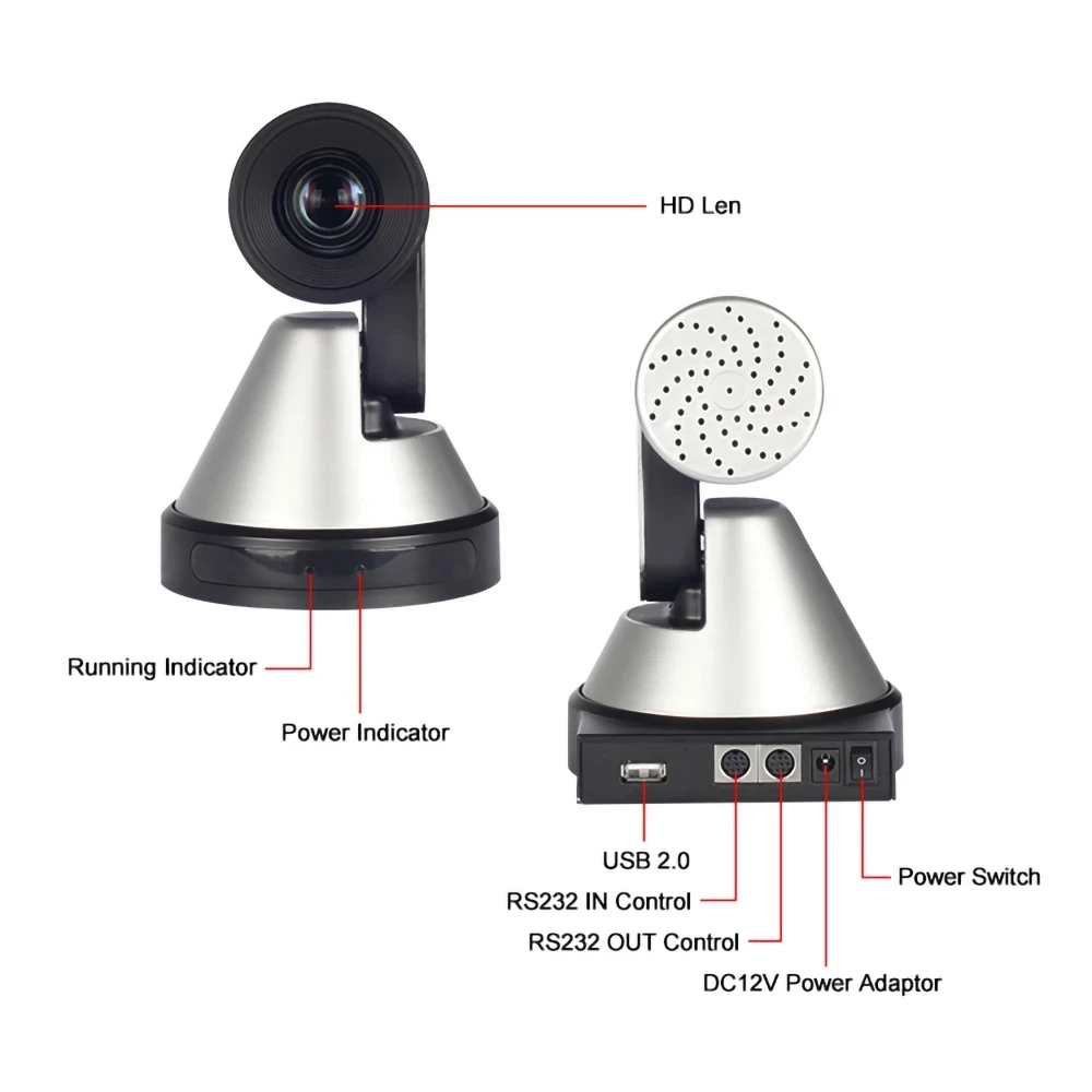 USB PTZ 4X 10X Optical Zoom CCTV Video Conference Camera, 42% OFF