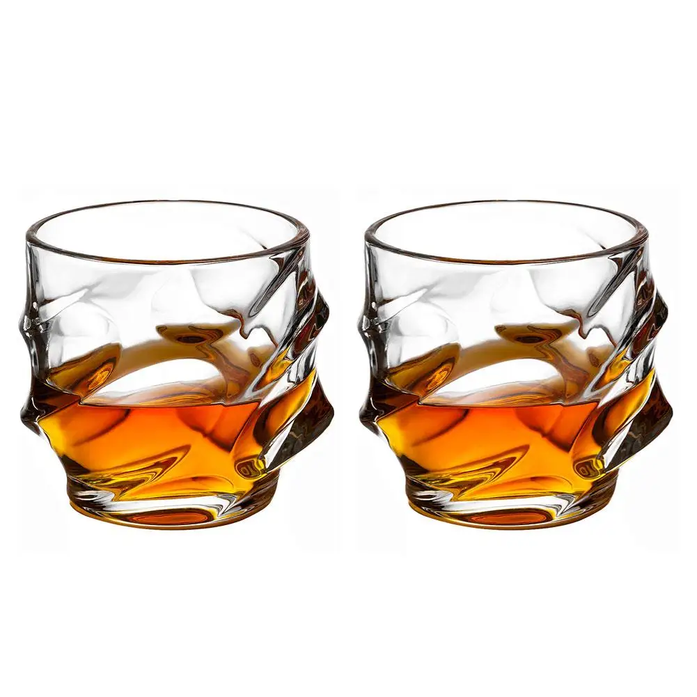Whiskey Glass Cup Crystal Engraved Whiskey Glass Old Fashioned Cup for ...
