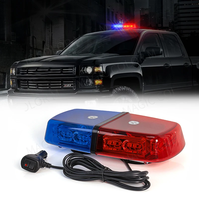 36-LED-Car-Roof-Top-Strobe-Lights-White-Yellow-Red-Blue-Emergency ...