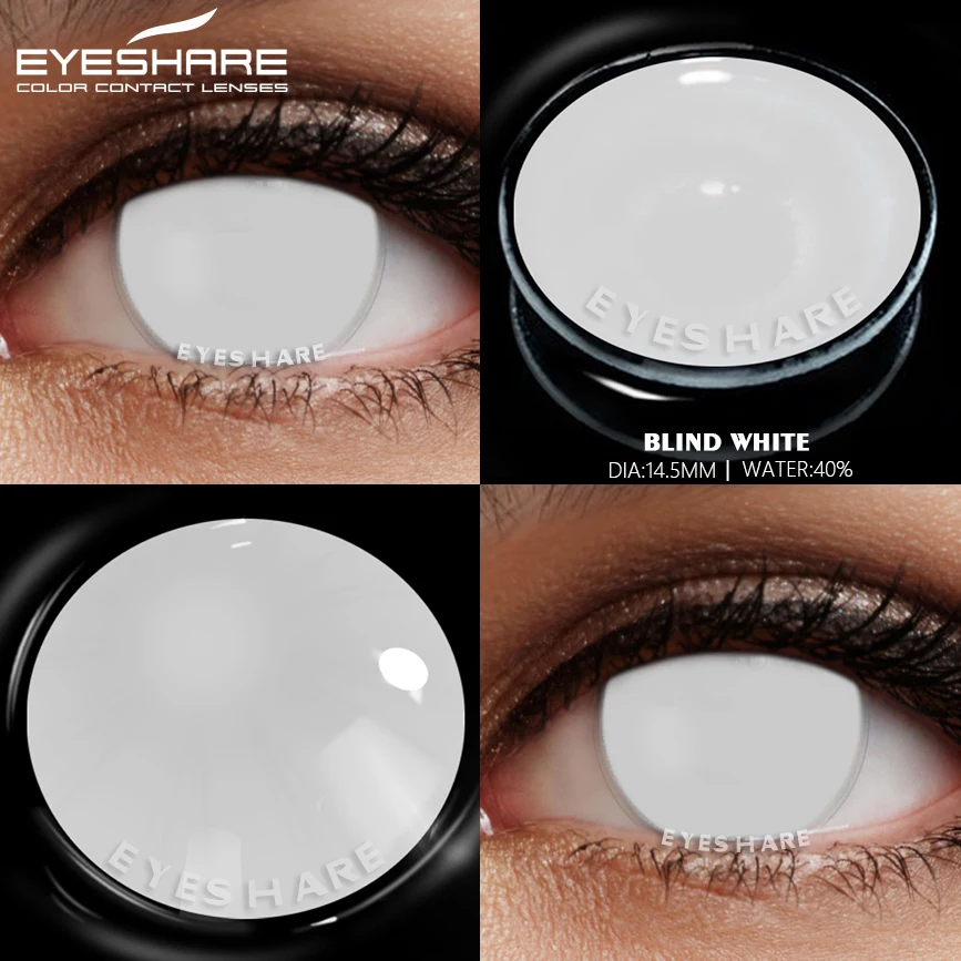 White Cosmetic Lenses