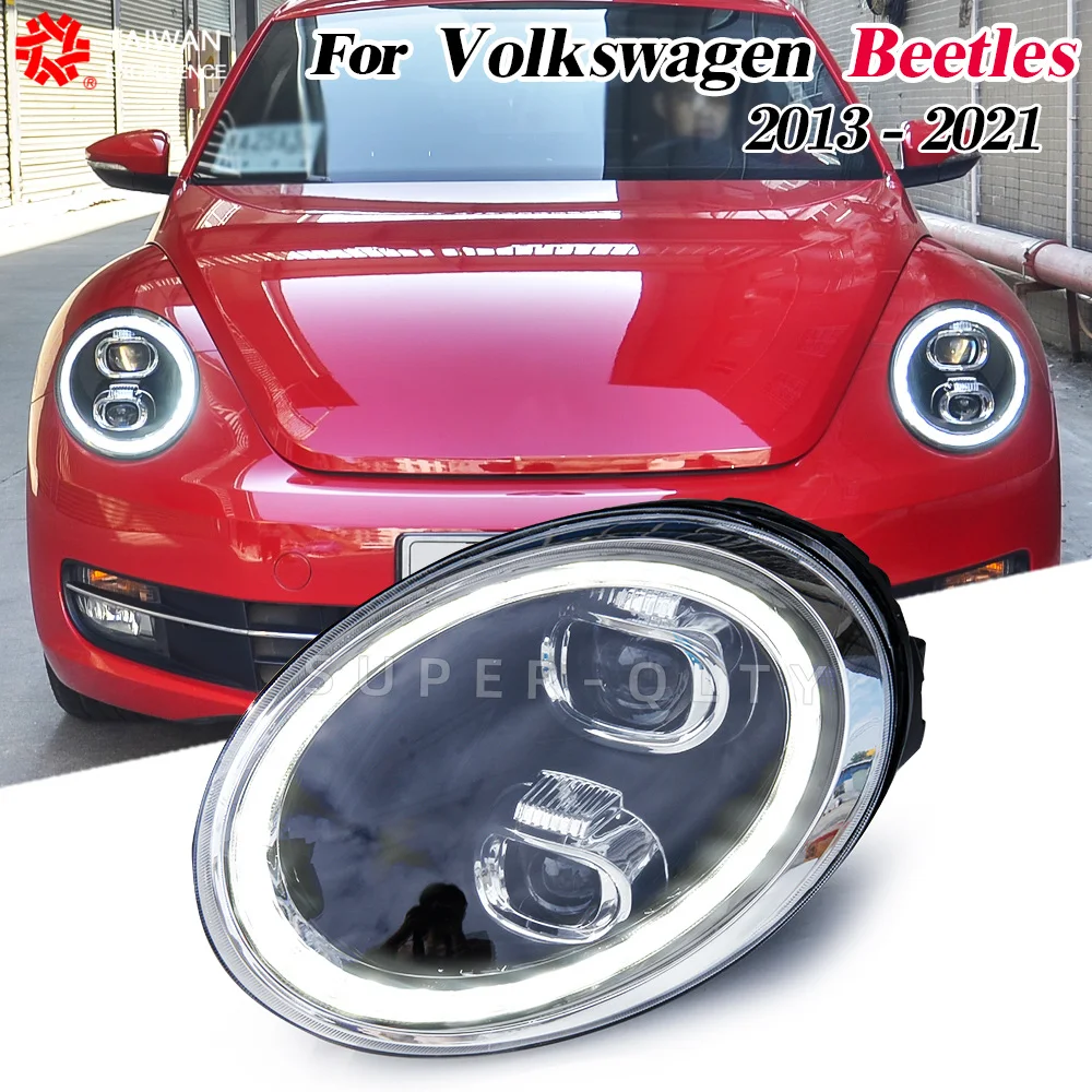 For-VW-Beetle-2013-2019-Headlight-911-Styling-LED-Daytime-Lights-Full ...