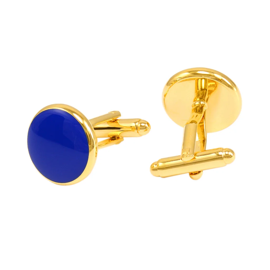 NVT-Classic-Blue-Cufflinks-High-Quality-Enamel-Cuff-Buttons-Wedding ...