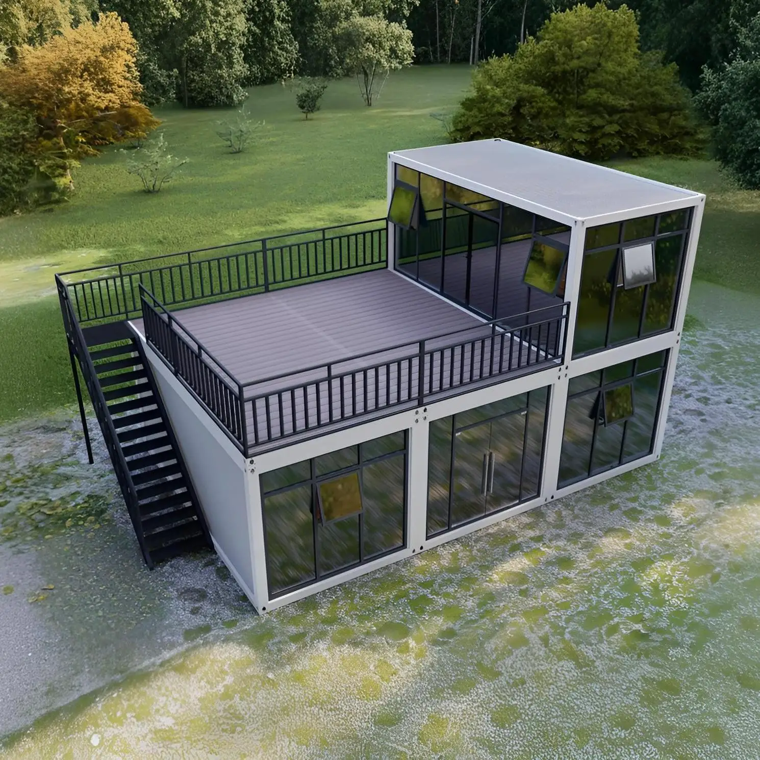 Container House 3 Bedrooms One Bathroom 20 40ft Prefab Folding ...