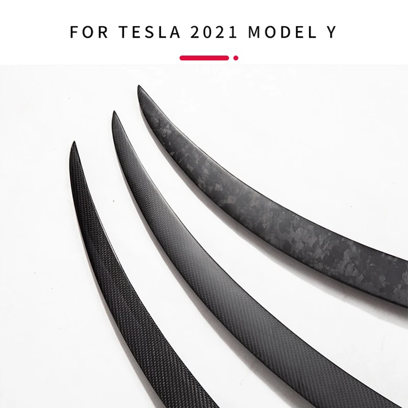 Car-Tail-Wing-For-Tesla-Model-Y-2021-Rear-Trunk-Lip-Ture-Carbon-Fiber ...