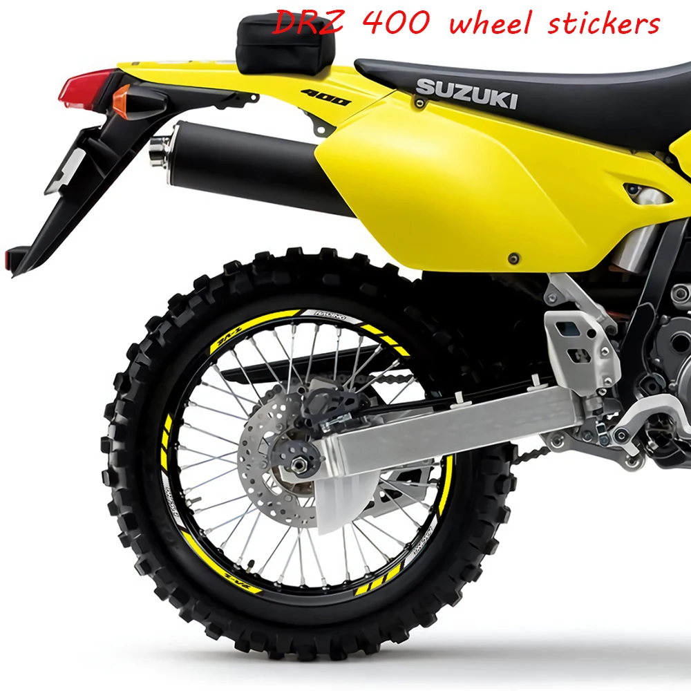 Motorcycle Hub Decals 12 Packs Reflective Stickers Rims Striped Rims ...