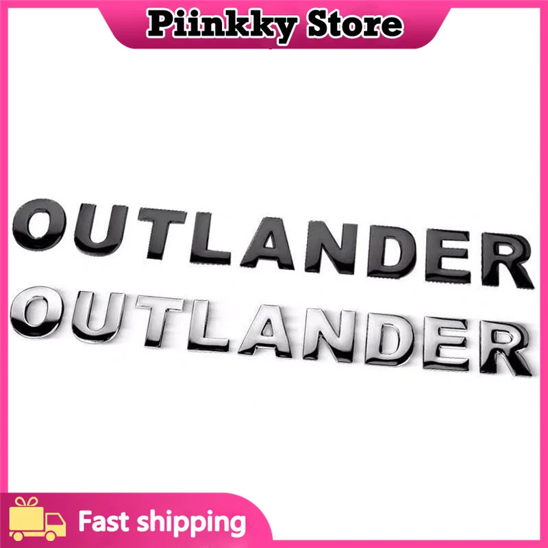 For-Outlander-letter-13-19-Logo-Front-Hood-Emblem-Bonnet-Badge-3D-ABS ...