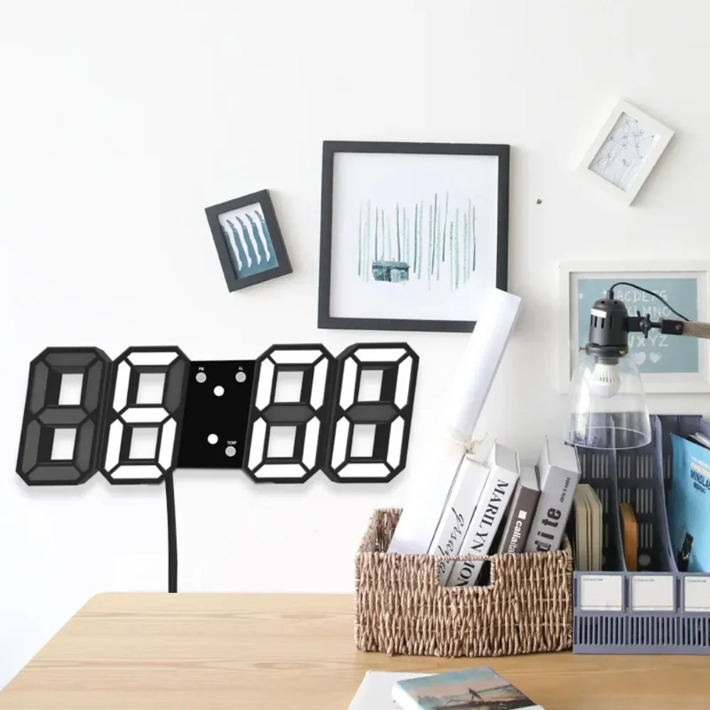 Digital Decoration for Bedroom Desk Watches Led Wall Clock Living Room ...